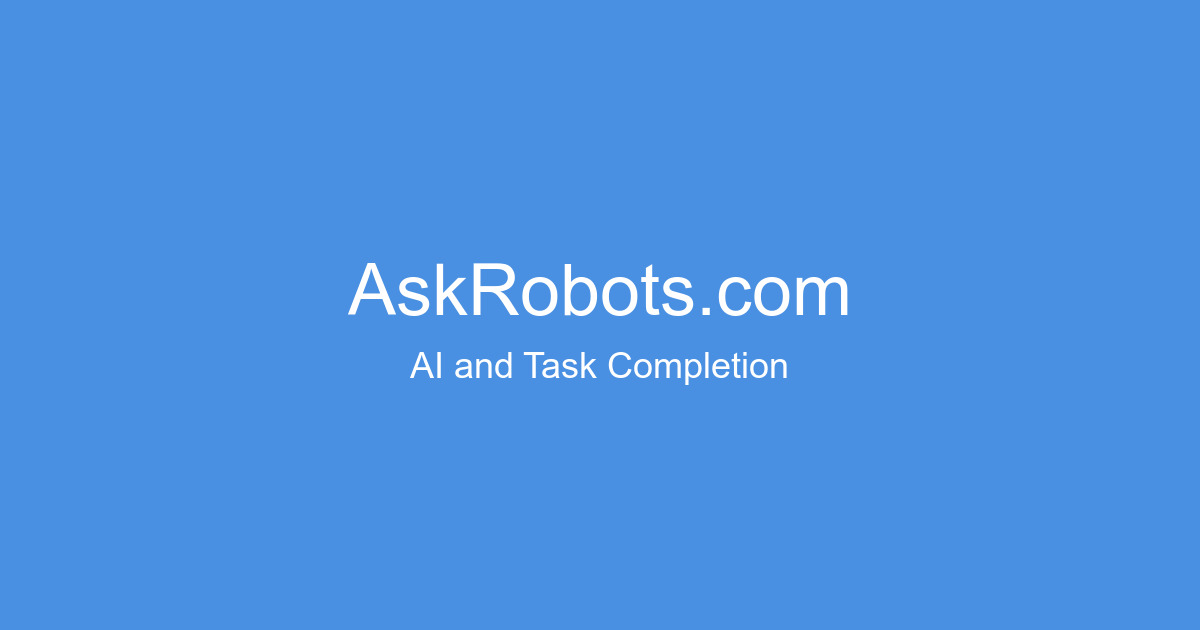 Forgot Password - AskRobots.com | AI Task Management